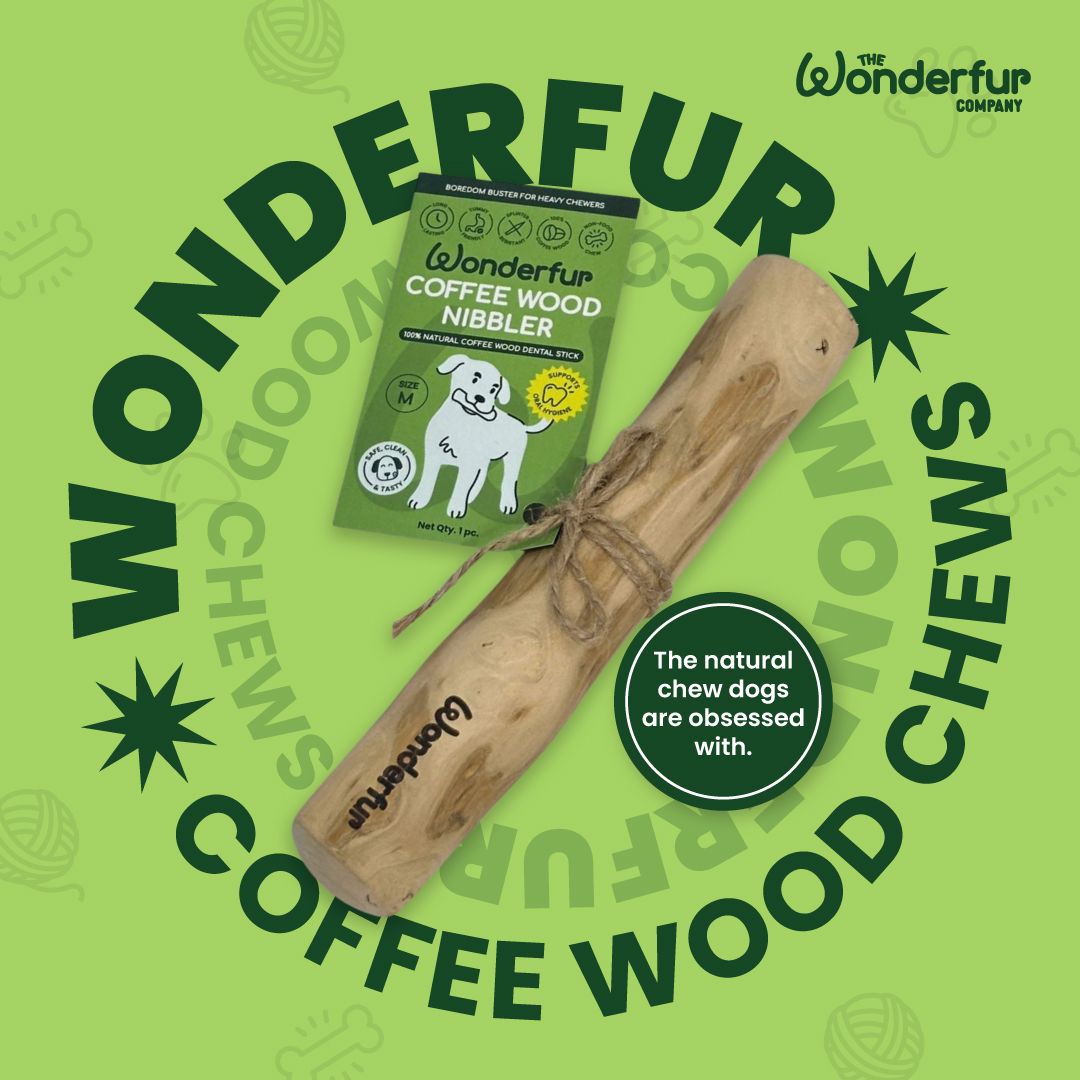 Wonderfur Coffee Wood Dog Nibbler